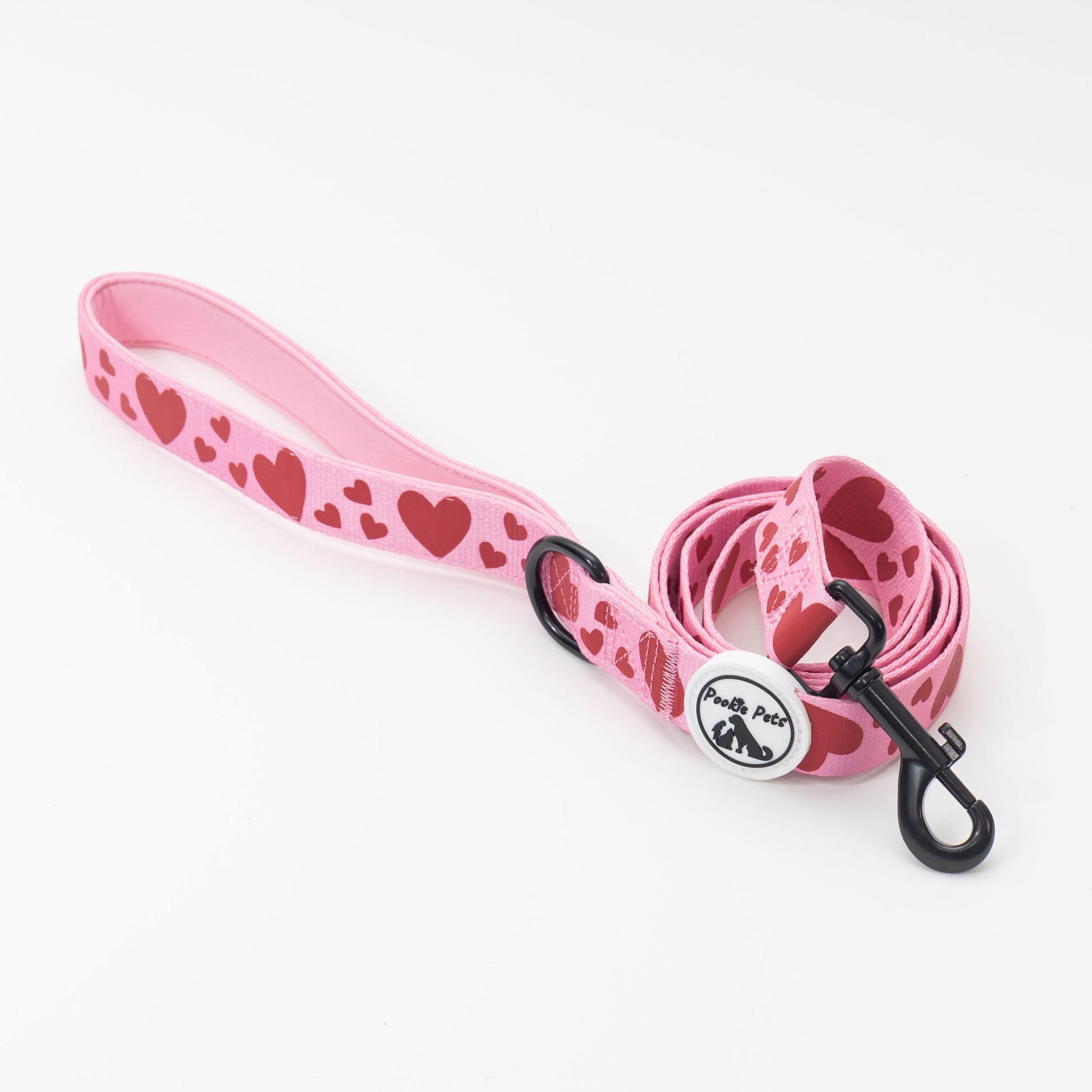 Reflective Leash with Hearts Design | Pookie Pets